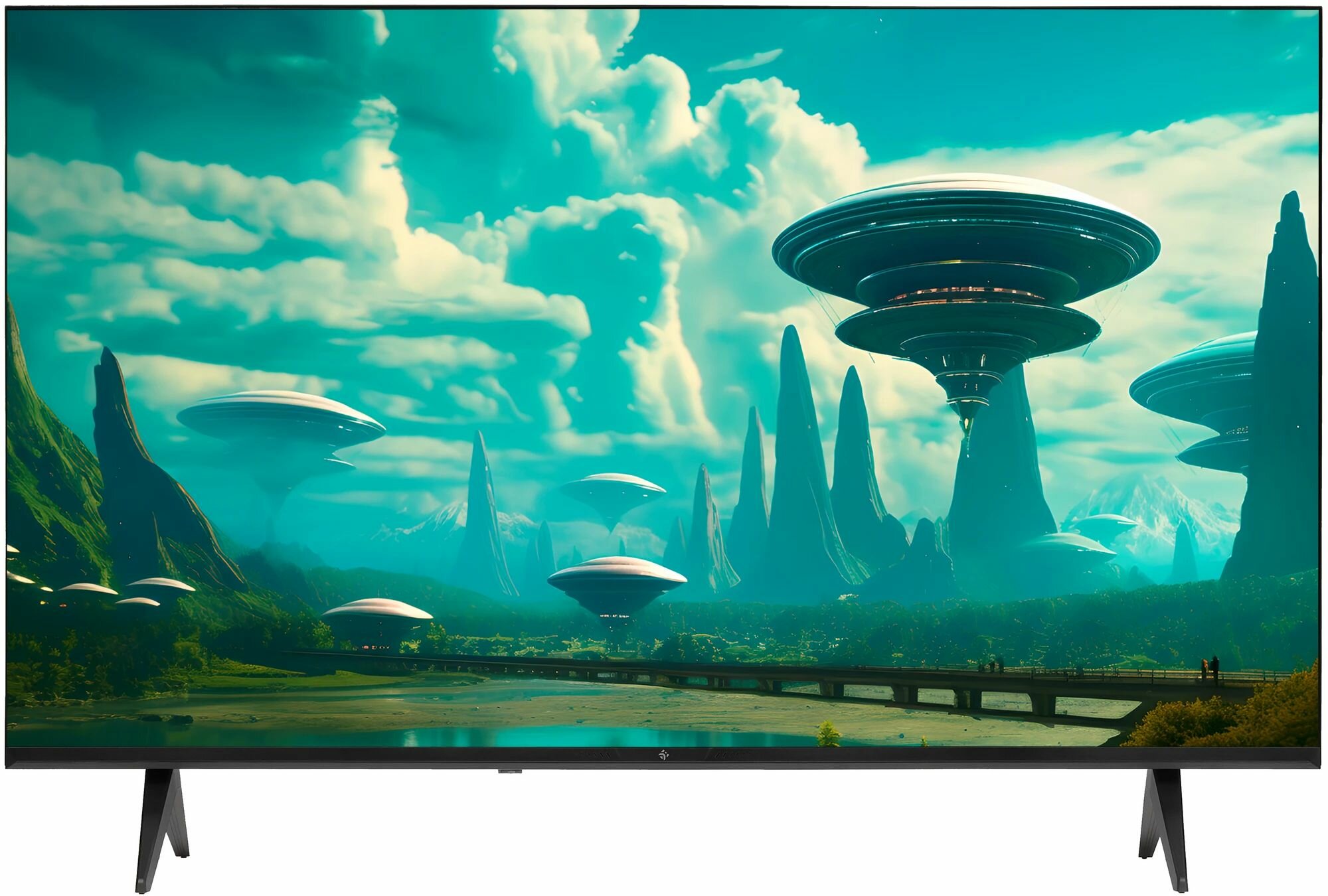 43" (109 см) Телевизор DEXP 43UEY1 черный, 4K UltraHD, 3840x2160