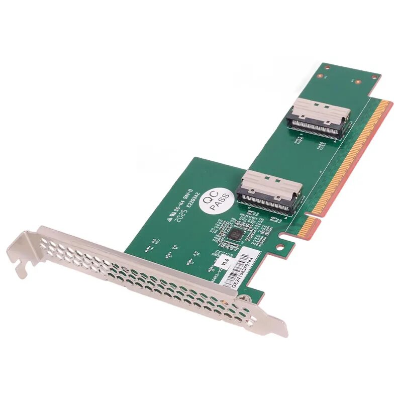 Райзер PCI-E ADT-Link 5.0 16X to MCIO — фото 1