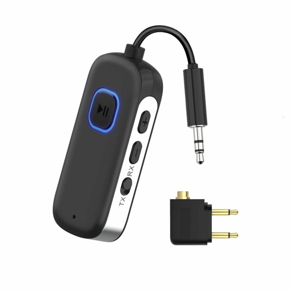 Аксессуары для наушников, Специальный Bluetooth-адаптер-передатчик для наушников для путешествий в самолете с позолоченным покрытием-C49 plus B conversion plug
