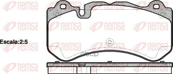 1279 00 [0044208420] ! колодки дисковые п MB C219 CLS 63 AMG 06> Remsa арт. 127900