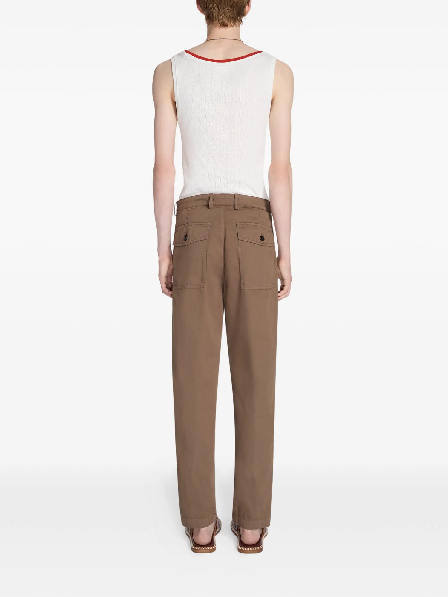 Топ Dries Van Noten, размер 54, white — фото 1
