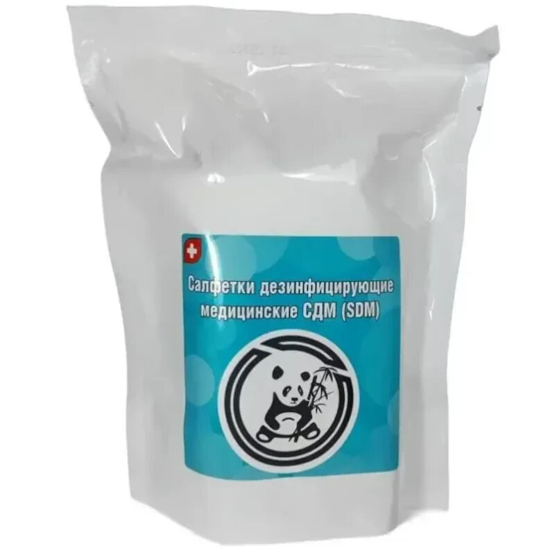 Салфетки дезинфицирующие медицинские СДМ (SDM) (Сменный блок, 200 шт, 130x175 мм)