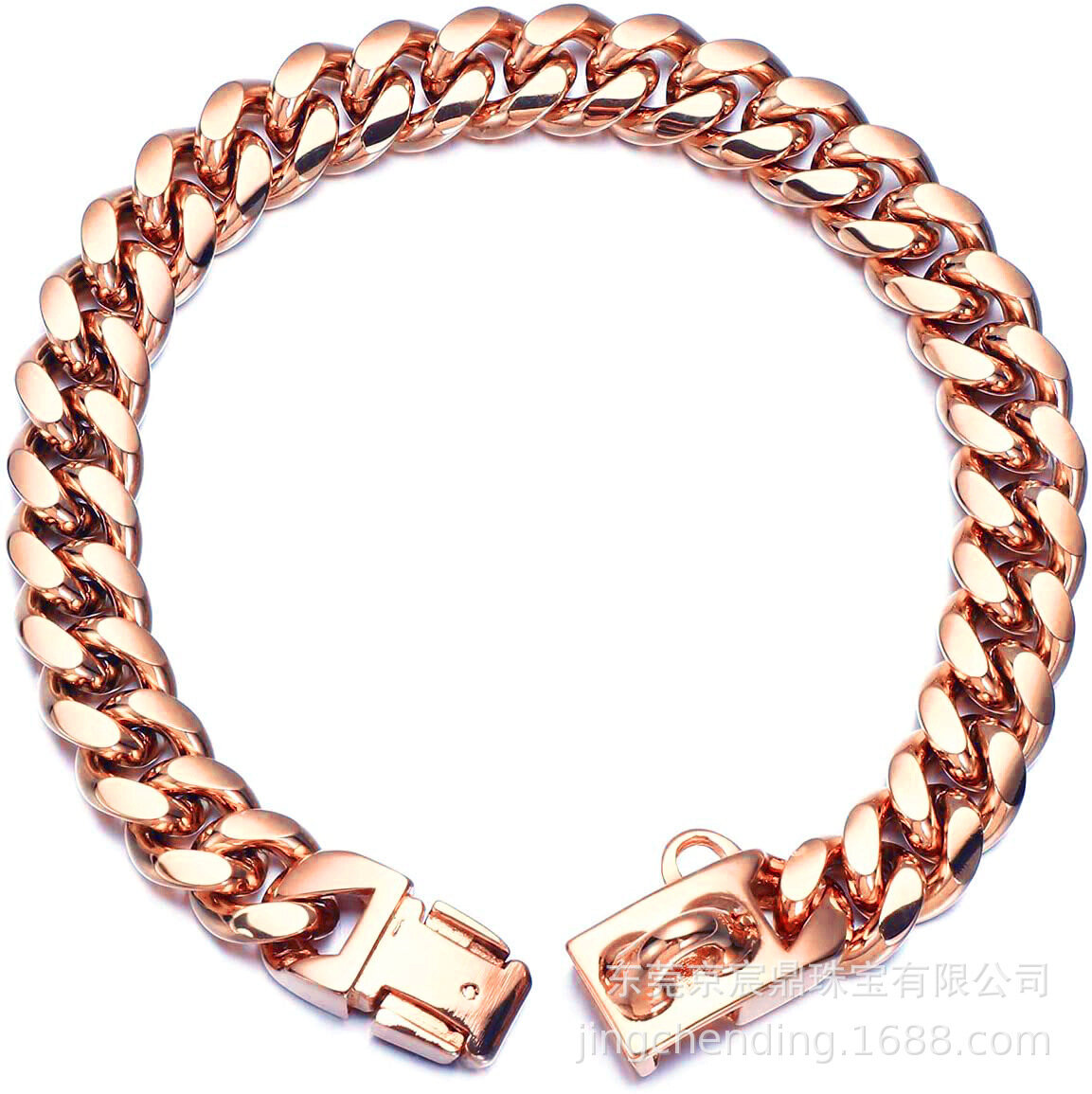 Новый золотой ошейник для собак 14 мм, позолоченная 18-каратным золотом цепочка для собак из нержавеющей стали в стиле хип-хоп, бестселлер в Европе и Америке.