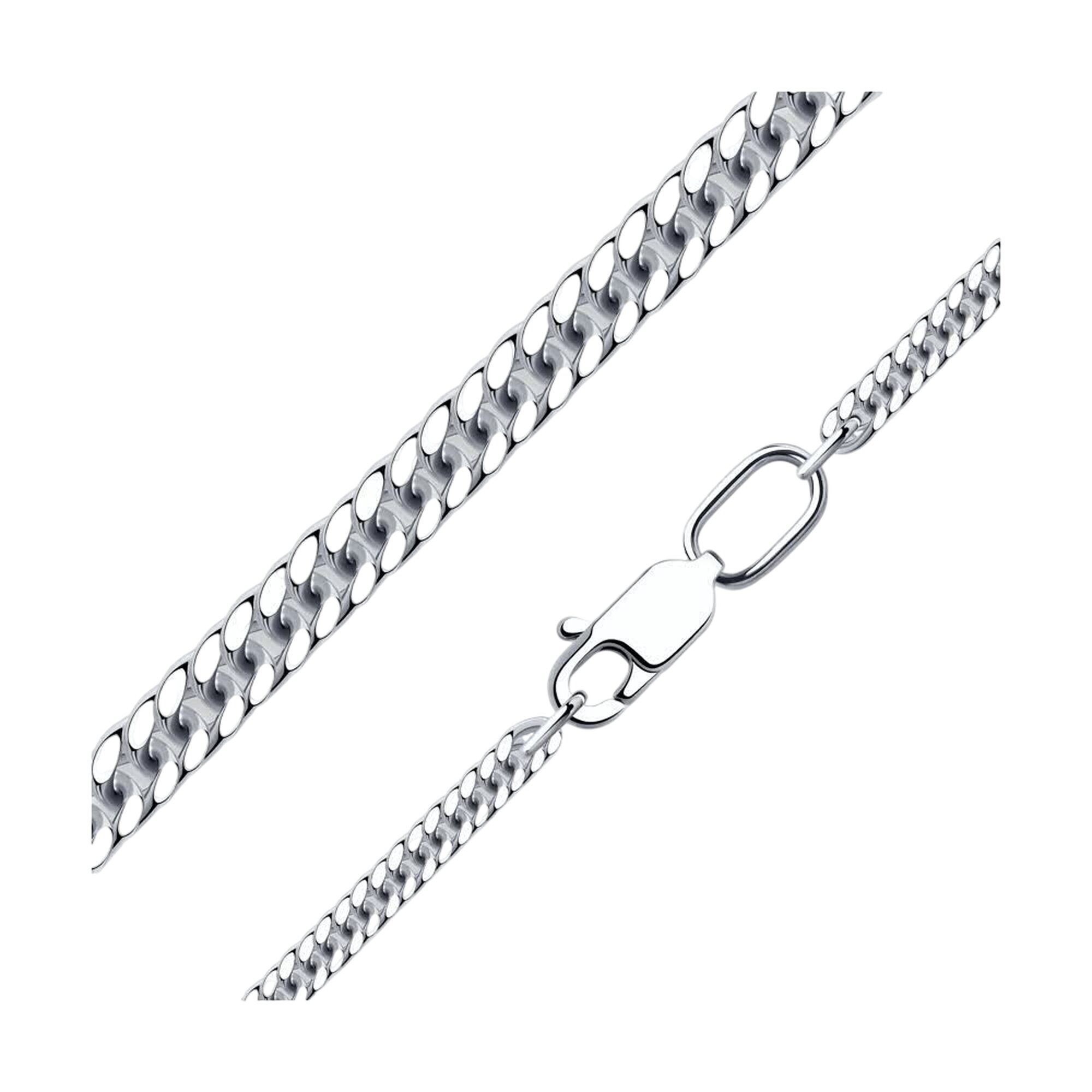 Цепь серебро, 925 проба, родирование