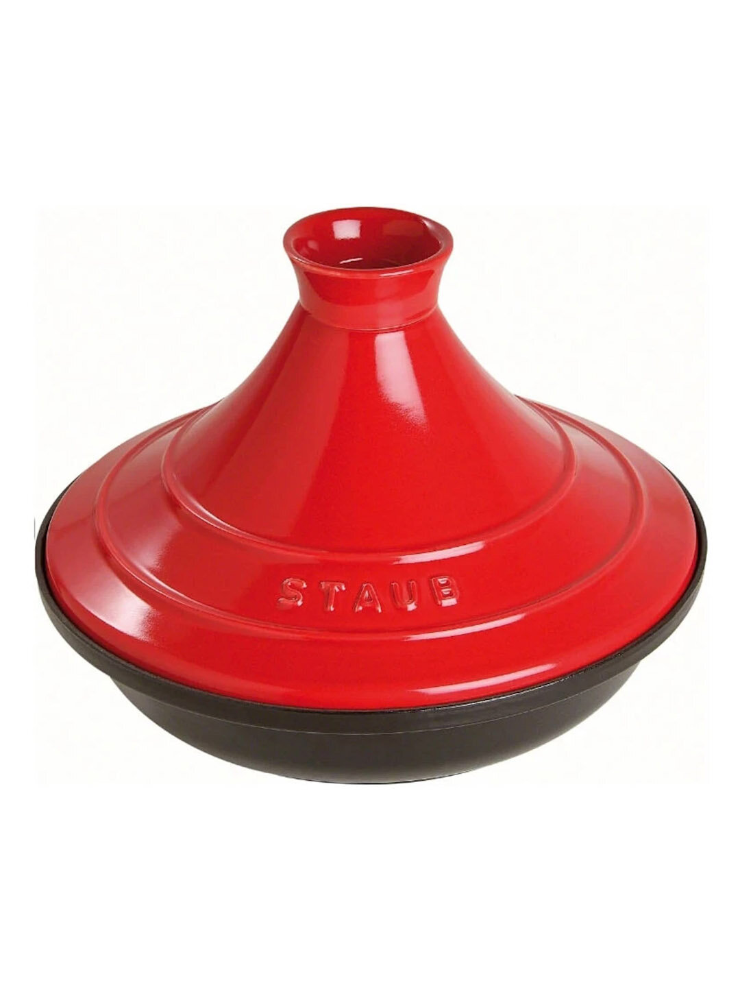 Тажин Staub, 28 см, красный/черный, чугун/керамика, для всех типов плит