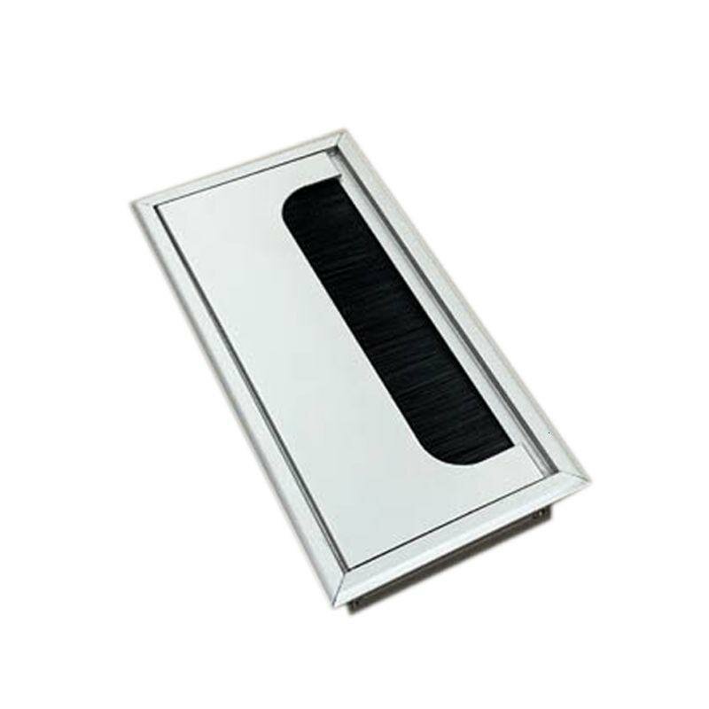 Алюминиевый кабельный громмет для стола, 160*80mm