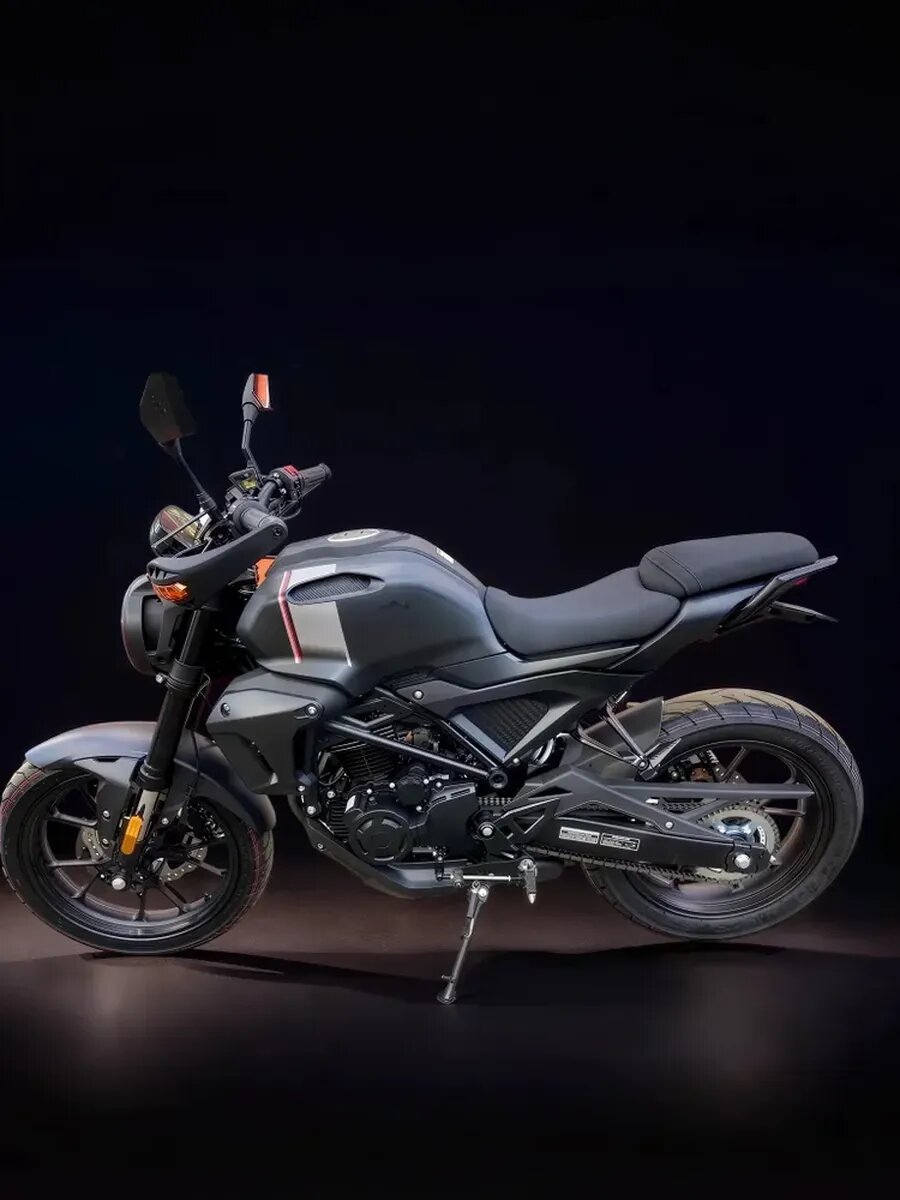 Мотоцикл Hiro 250 ( Black ) черный в заводской упаковке. Требует финальной сборки с ПТС.