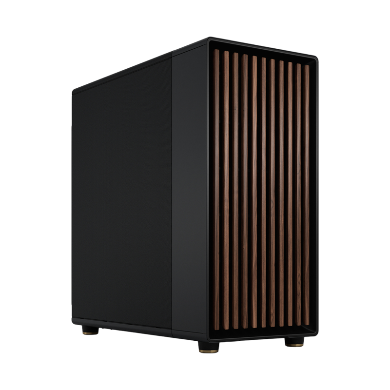Корпус без блока Case Fractal Design North XL, Full-Tower, 3x140mm, 2xUSB-A 3.0 + 1xUSB 3.2 Type-C E-ATX, ATX, mATX, mITX Wood panel Charcoal Black