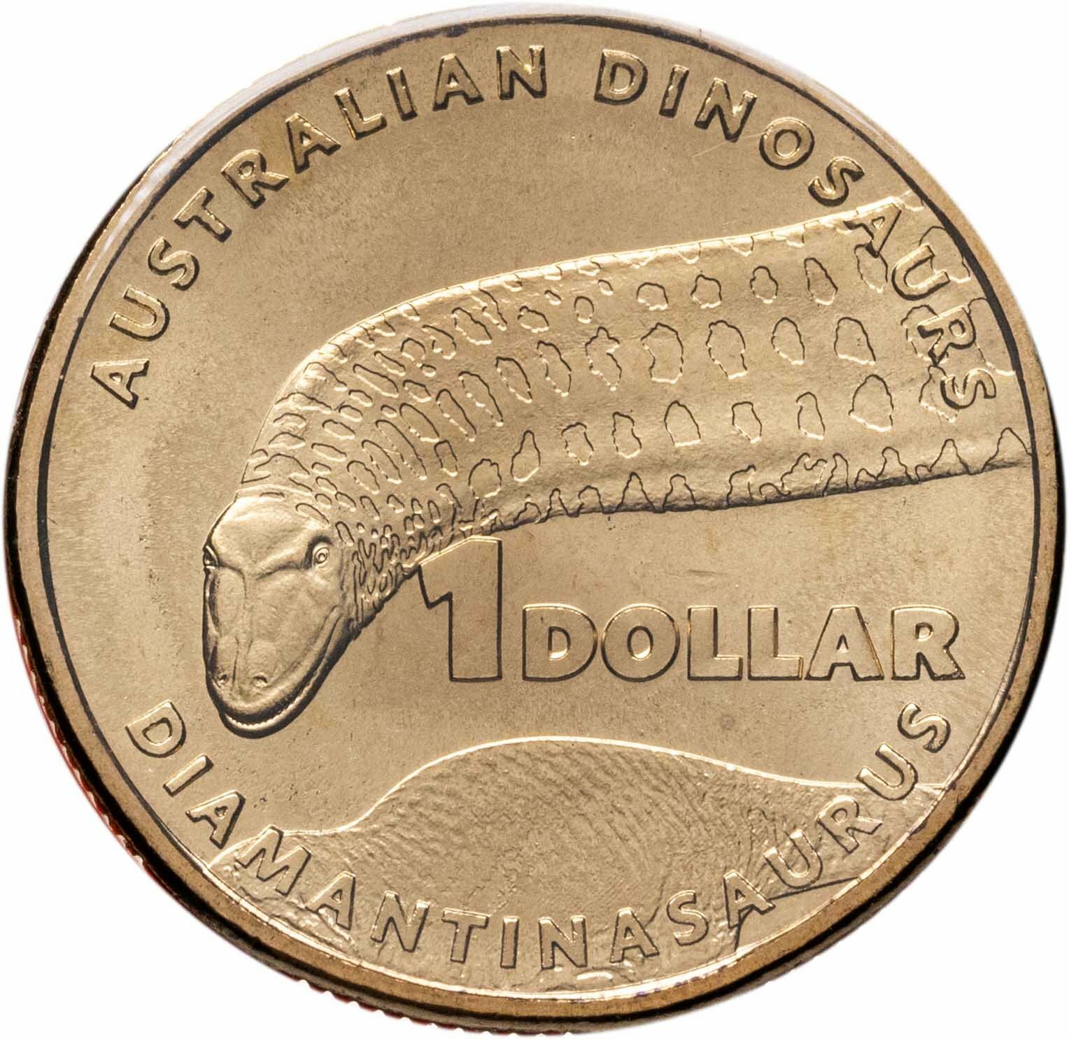 Австралия 1 доллар 2022 "Австралийские динозавры - Диамантинозавр", Бронза, в сохранности UNC