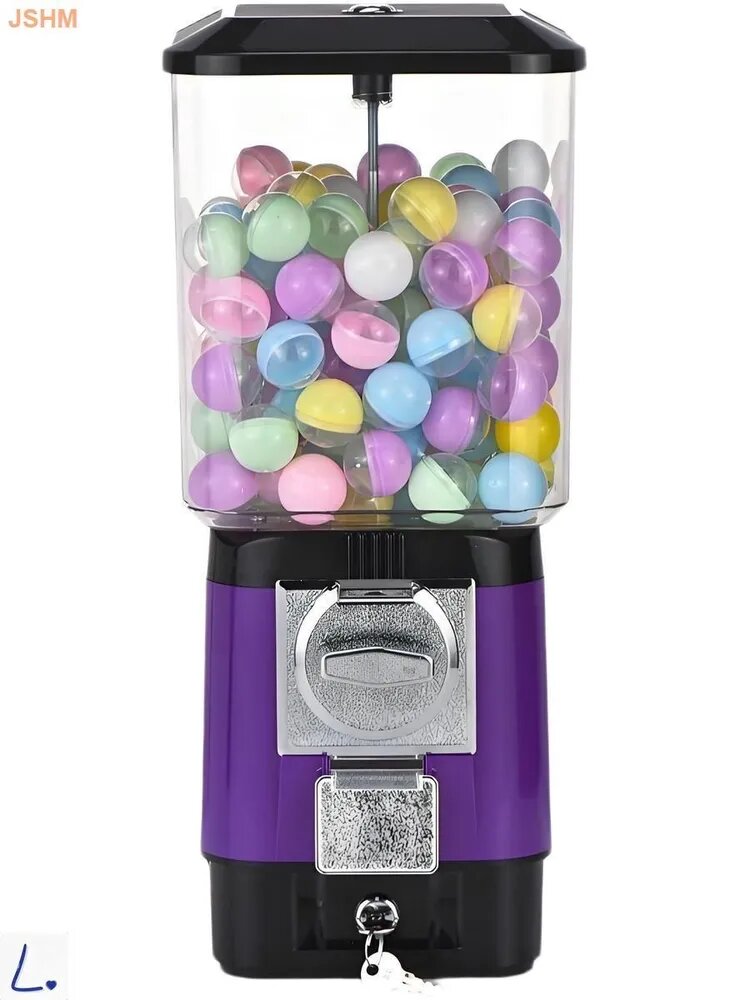 Вендинговый автомат для жвачек, попрыгунчиков, игрушек в капсулах и конфет/Опционально с монетным приводом/Механический торговый вендинговый аппарат KIDS'TOPB