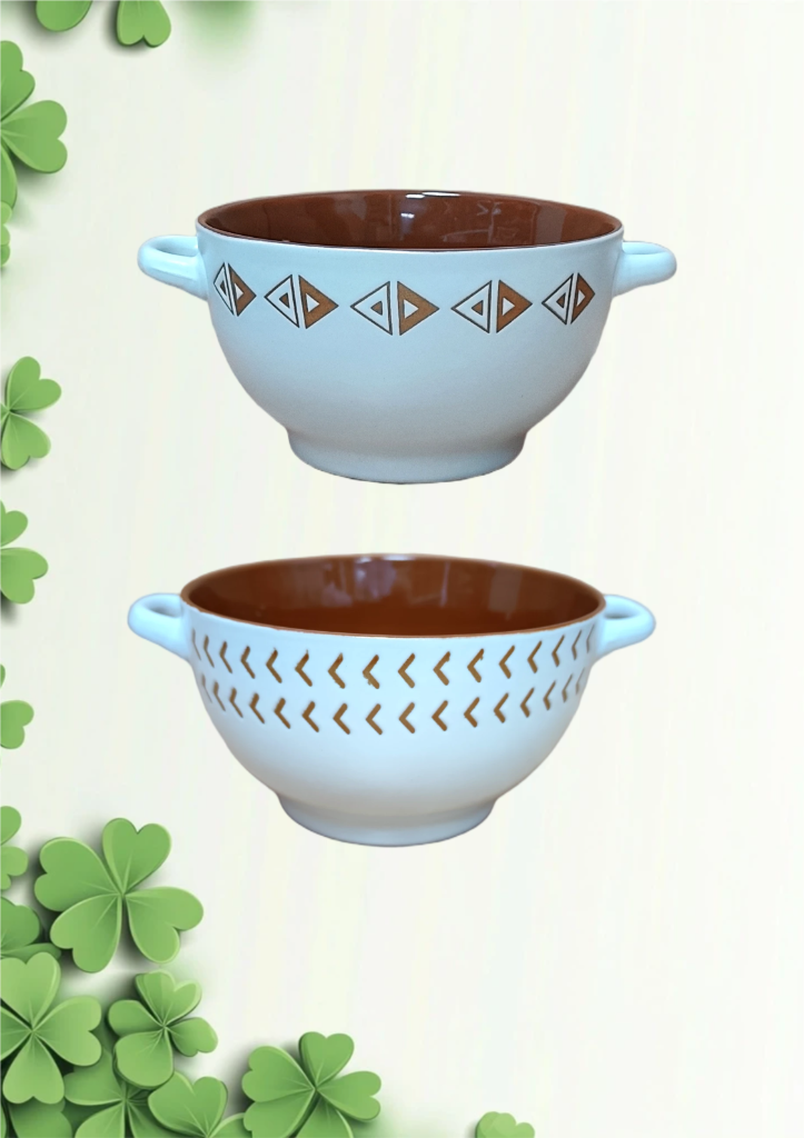 Бульонница супница с ручками 2 штуки 650 мл