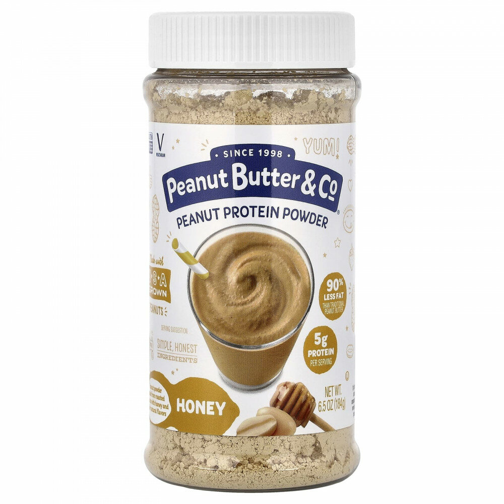 Peanut Butter & Co, арахисовый протеиновый порошок, мед, 184 г (6,5 унции)