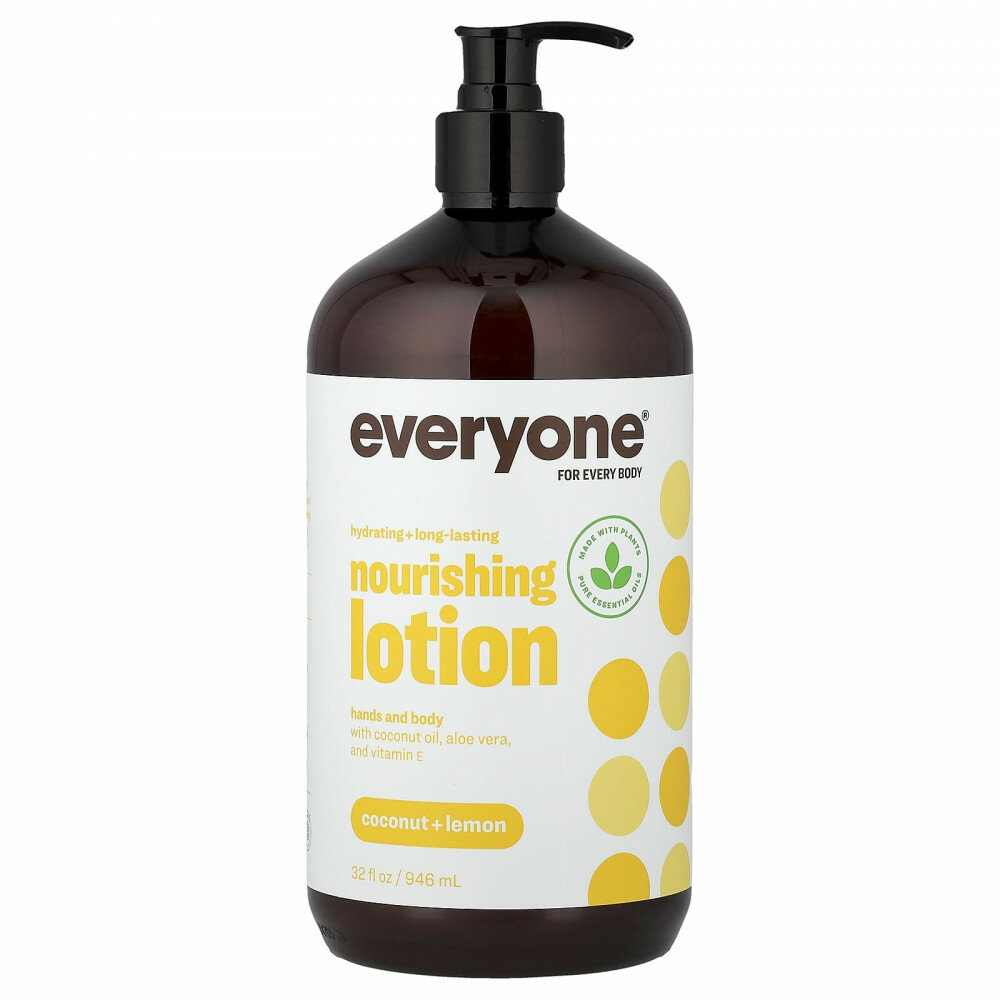 Everyone Lotion, лосьон 3 в 1, кокос и лимон, 946 мл (32 жидк. унции)