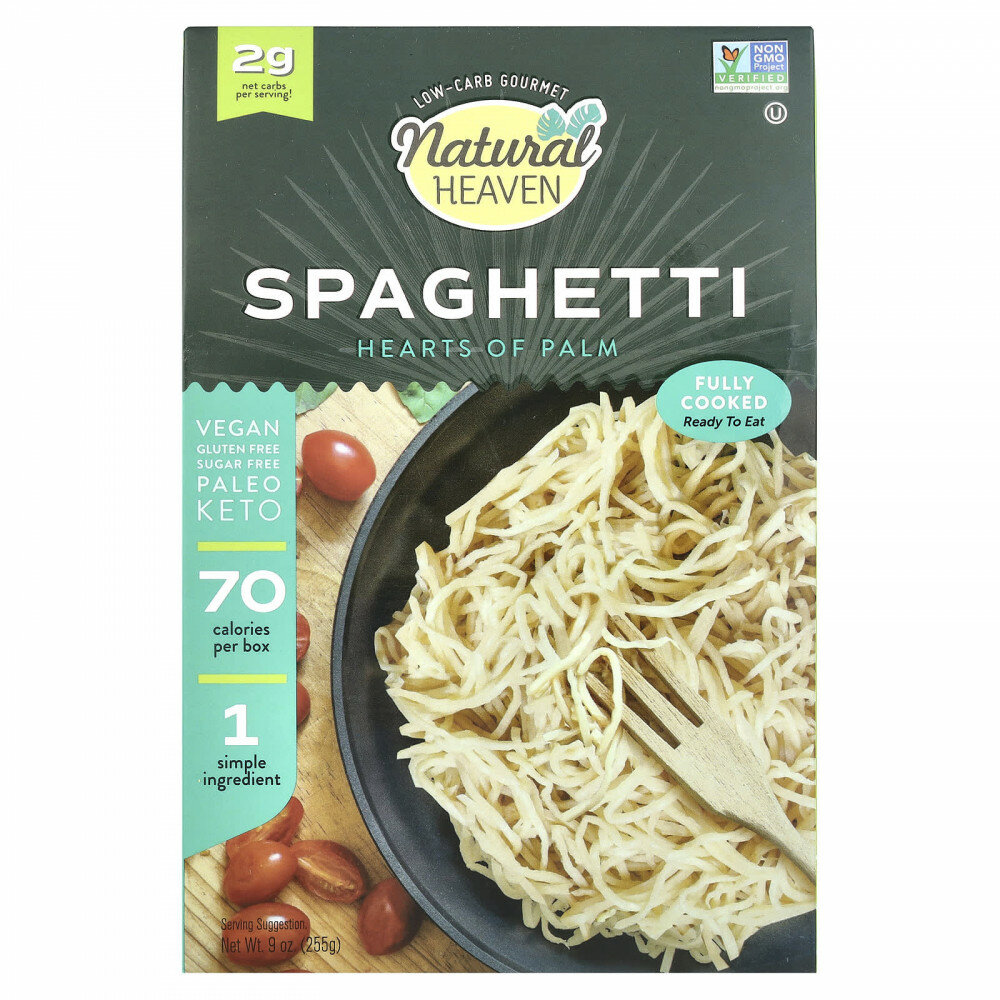 Natural Heaven, Hearts of Palm, спагетти, 255 г (9 унций)