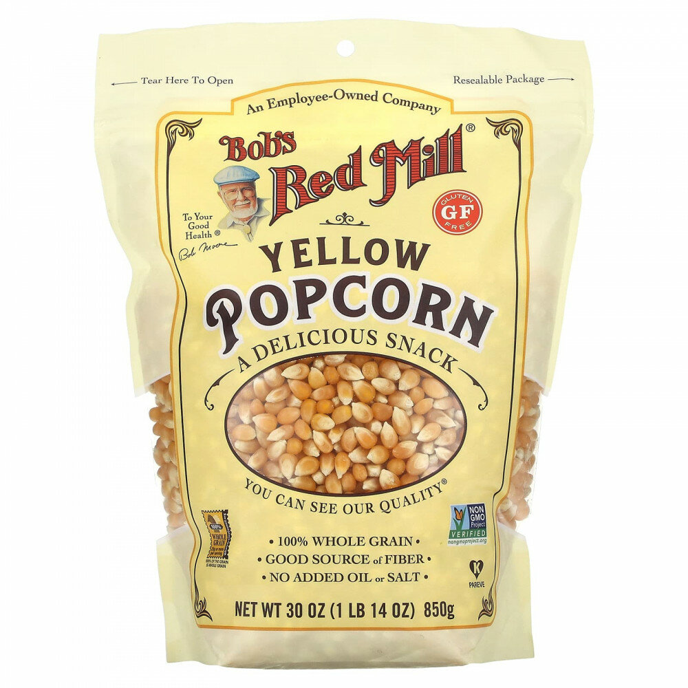 Bob's Red Mill, желтый попкорн, 850 г (30 унций)