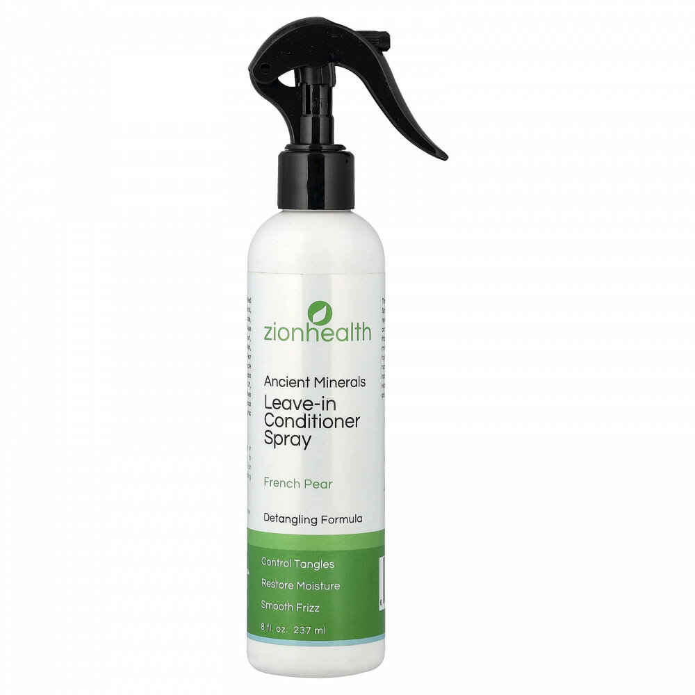 Zion Health, Ancient Minerals, несмываемый кондиционер в спрее, французская груша, 237 мл (8 жидк. унц.)