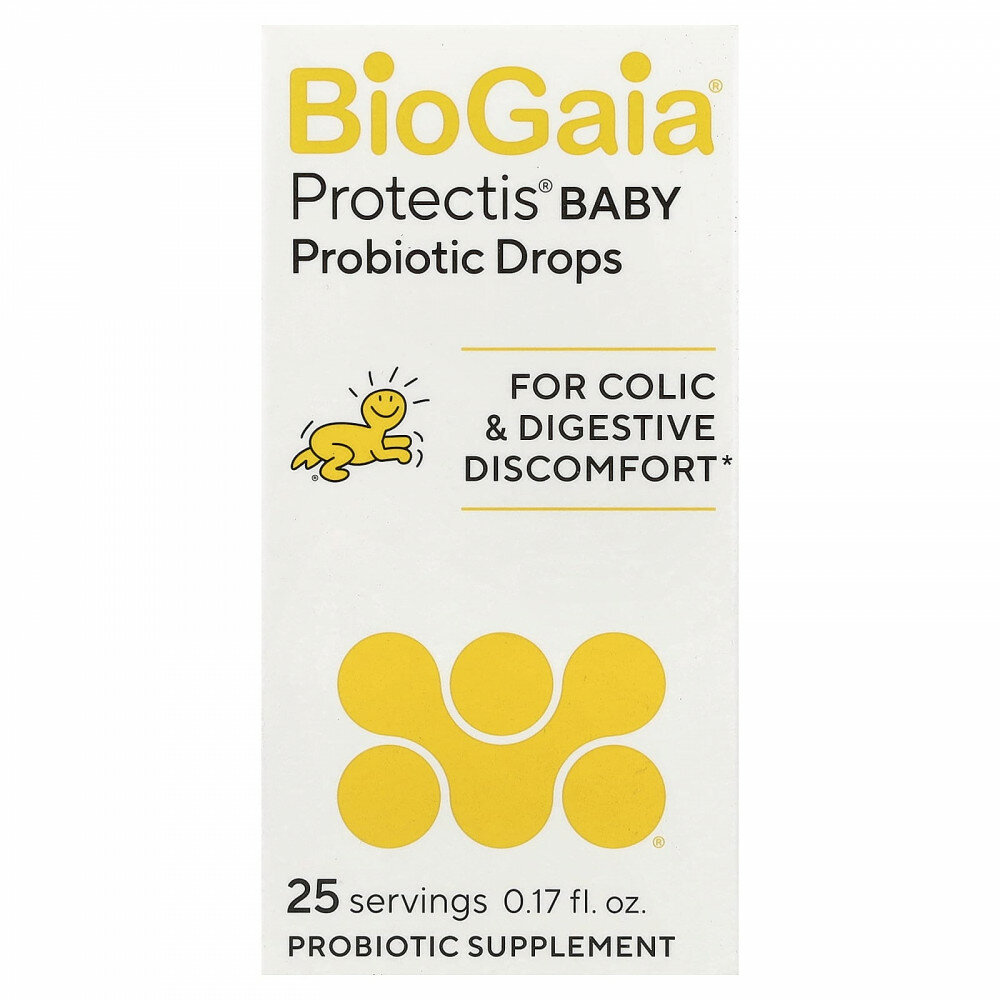 BioGaia, Protectis® Baby, пробиотик в каплях для детей, 100 млн КОЕ, 5 мл (0,17 жидк. унции)