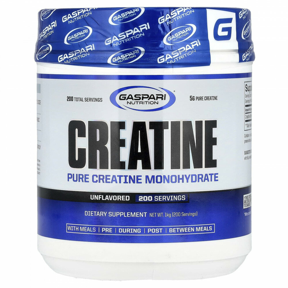 Gaspari Nutrition, Креатин, без добавок, 1 кг