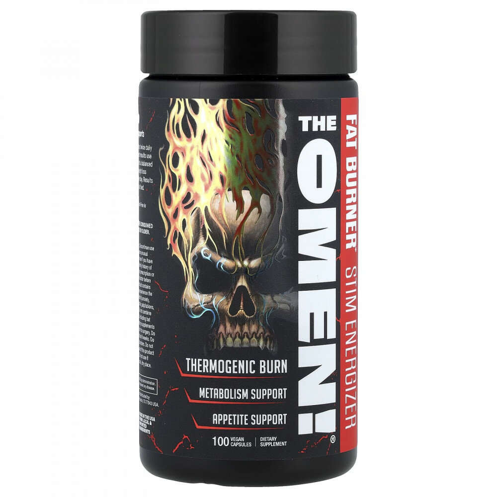 JNX Sports, The Omen!®, сжигатель жира, 100 веганских капсул