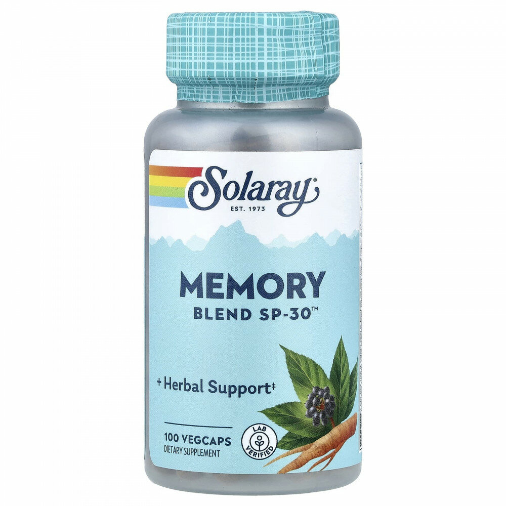 Solaray, Memory Blend SP-30™, 100 растительных капсул