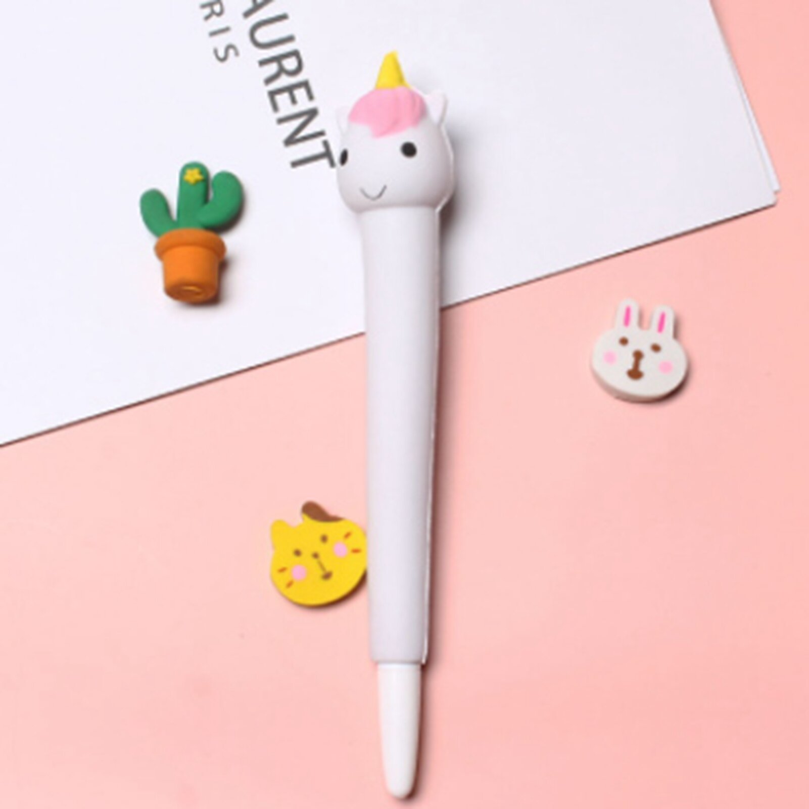 Мягкие ручки милые снимают стресс гладкое письмо кавайные гелевые чернила для подарков школы единорог