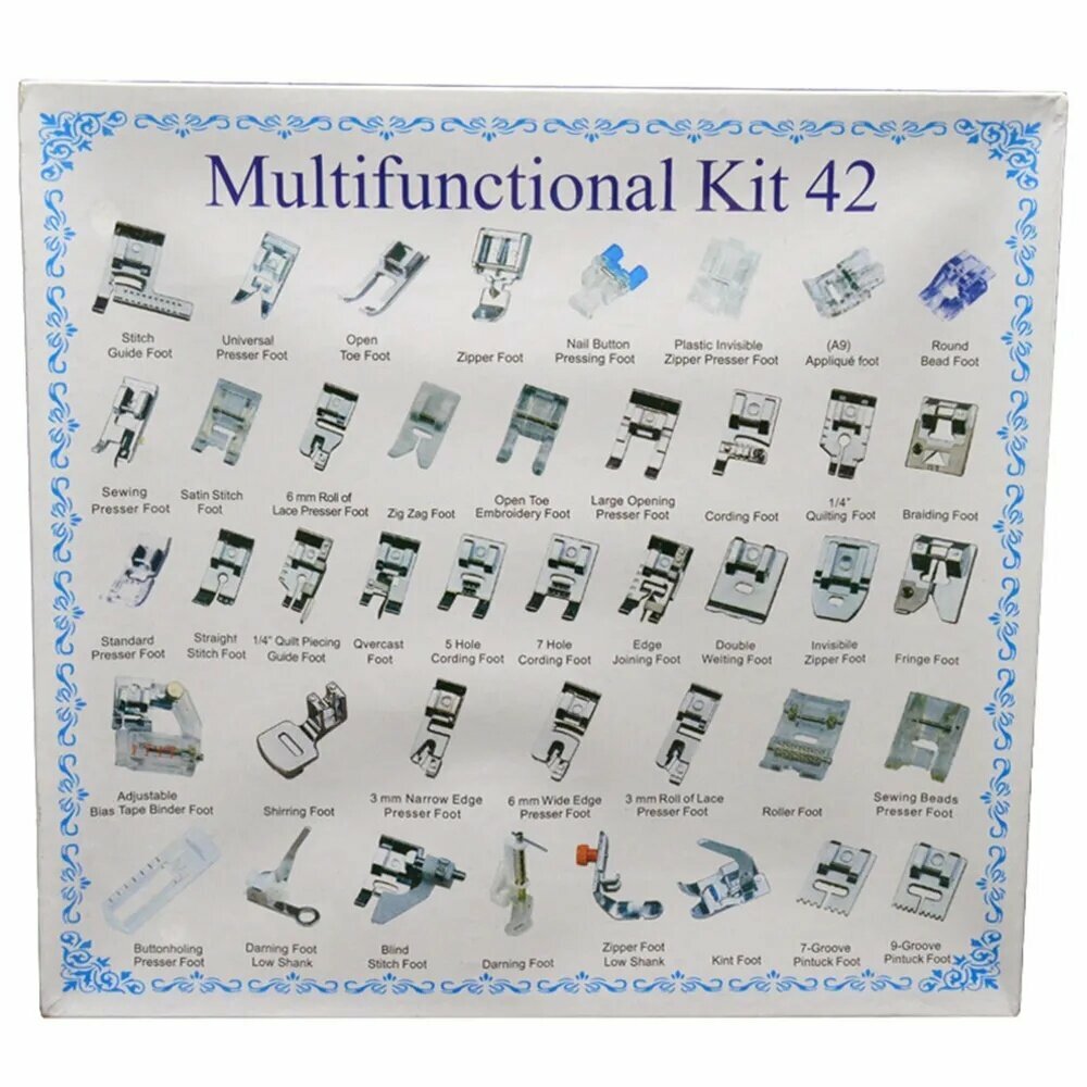 Набор 42 лапки, прочные, надёжные, бытовая машина