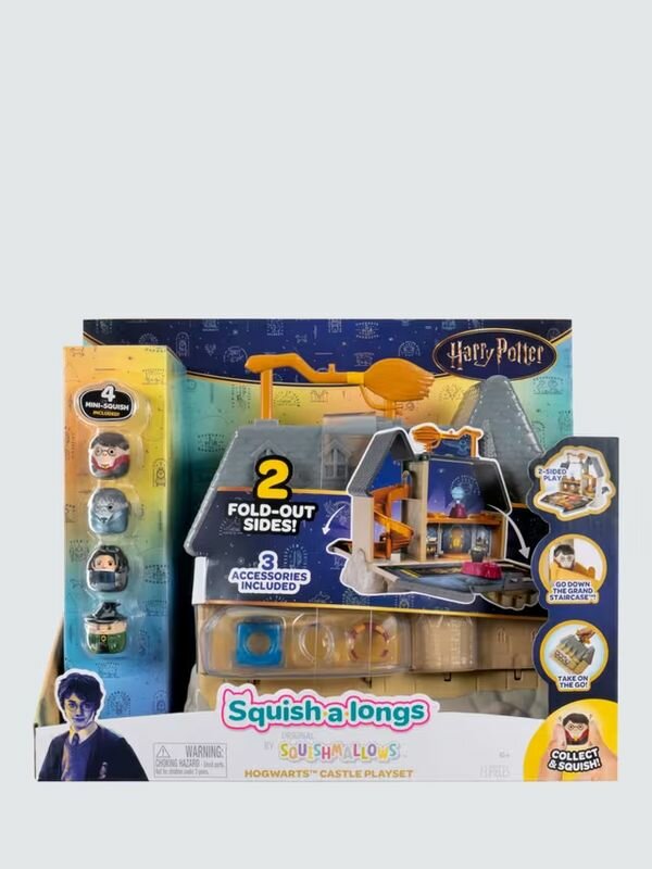 Squishmallows Игровой набор Гарри Поттер Harry Potter Hogwarts Castle Squish-a-longs Playset