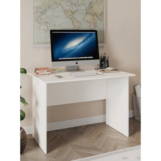 Стол письменный Letta Ultra Plus Белая гладкая 1100х750(h)х670