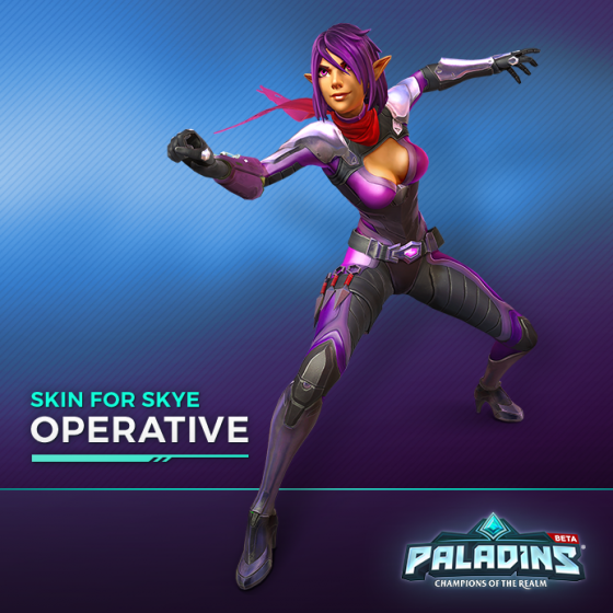 Paladins - Operative Skin for Skye Hero Digital Download Ключ