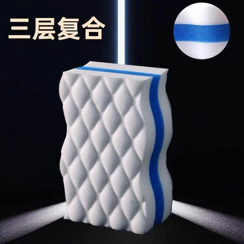 Нано-меламиновая губка-чудо-средство для чистки, сжатый губчатый блок, утолщённая кухонная губка для мытья кастрюль и посуды, изготовление на заказ.