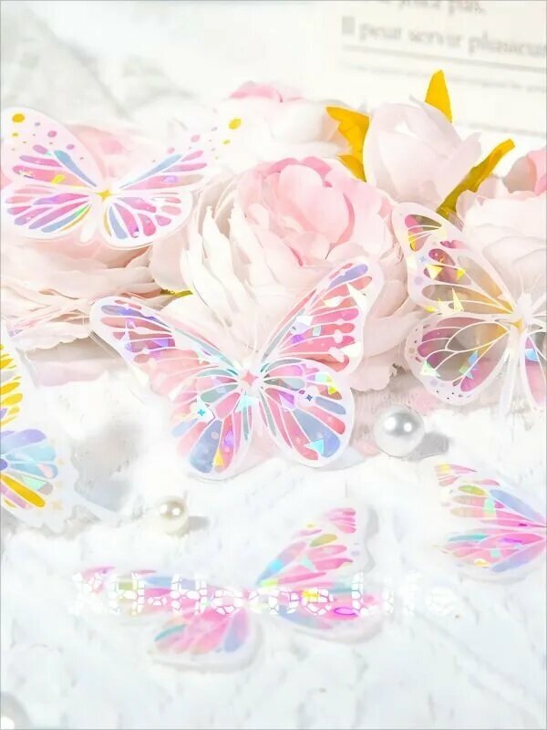 Ловец солнца Наклейки на окно с радугой для детей Наклейка бабочка 20шт