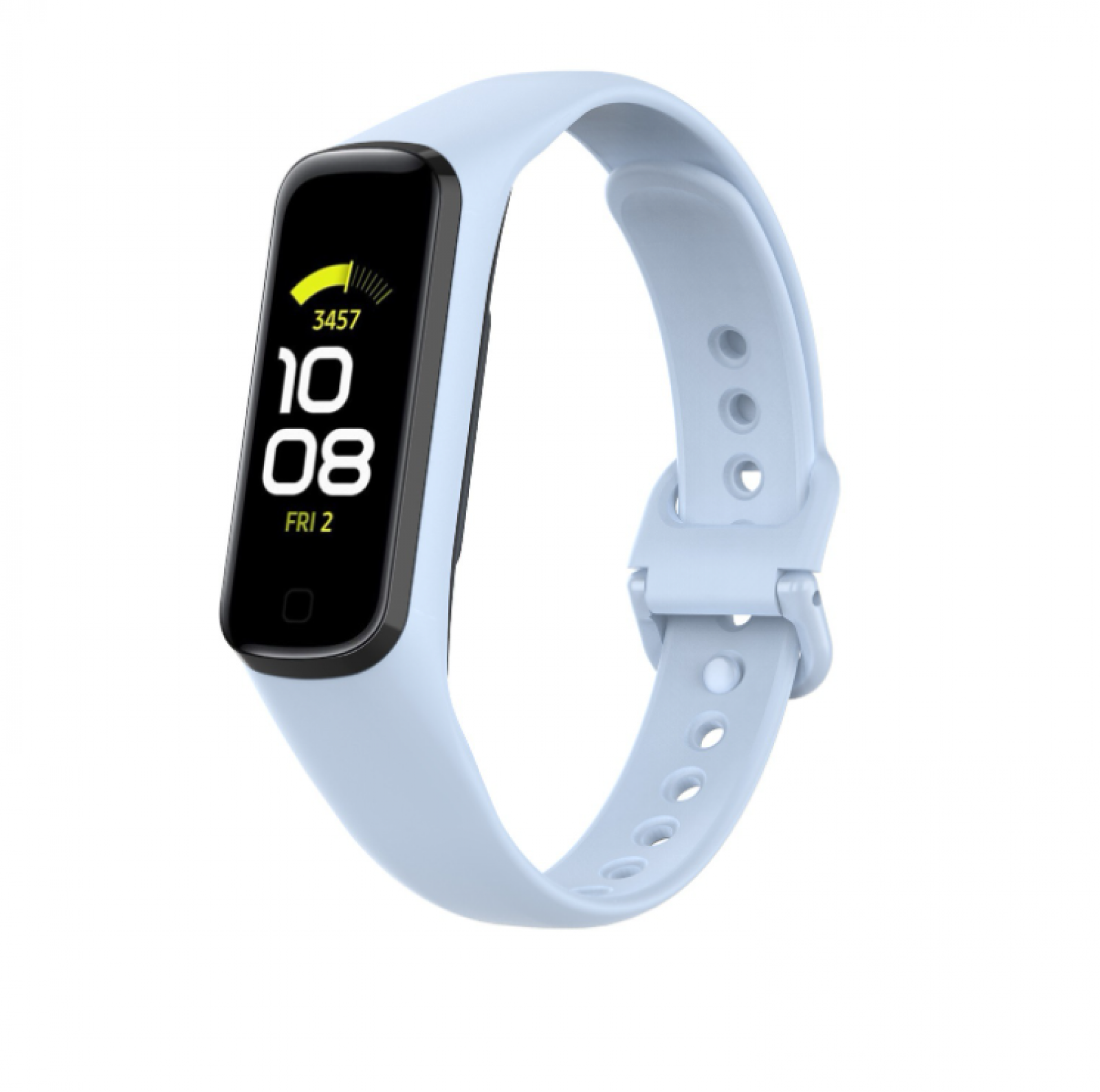 Сменный ремешок MyPads Polimerico для Samsung Galaxy Fit2 из гипоаллергенного силикона голубой