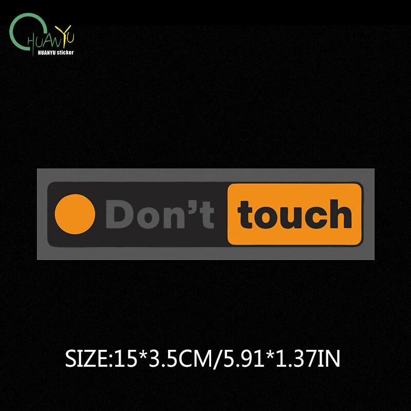 Наклейка "Don't touch" T061A1, 15*3.5см