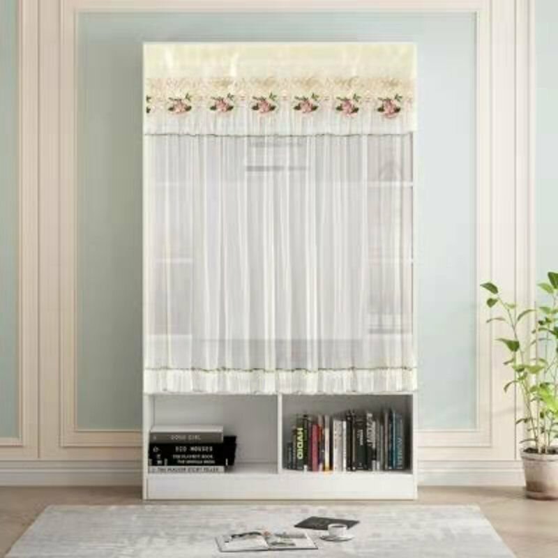 Шторка для кухонного шкафа, декоративная шторка из кружева без сверления, шторка под стол для защиты от мусора, шторка для радиатора на липучке.