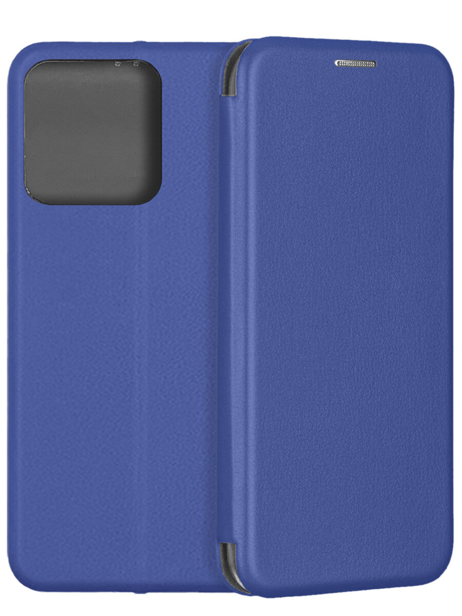 Чехол для Realme 15T синий / книжка, подставка, отделение для карт