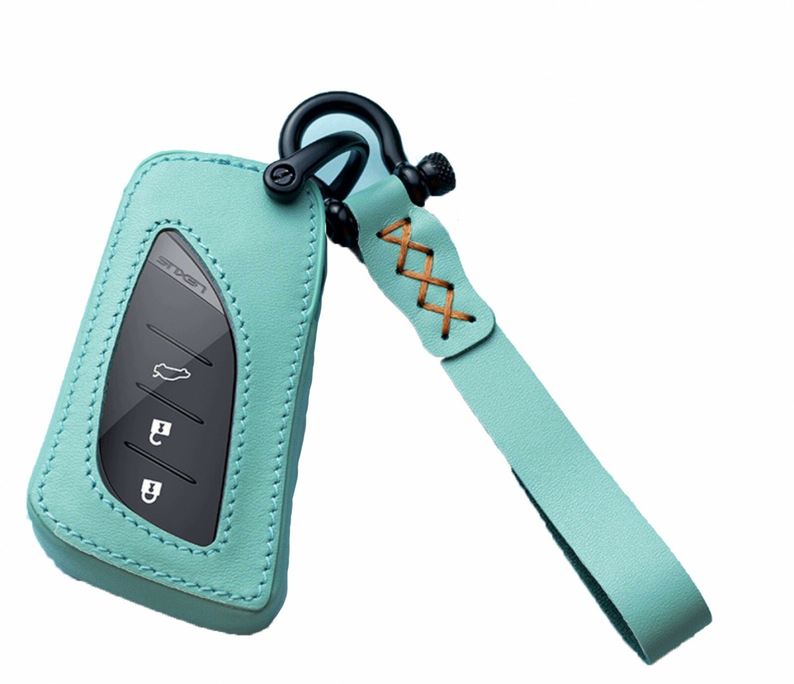 Защитный кожаный чехол MyPads M-226803 для ключа LEXUS с вырезом под логотип