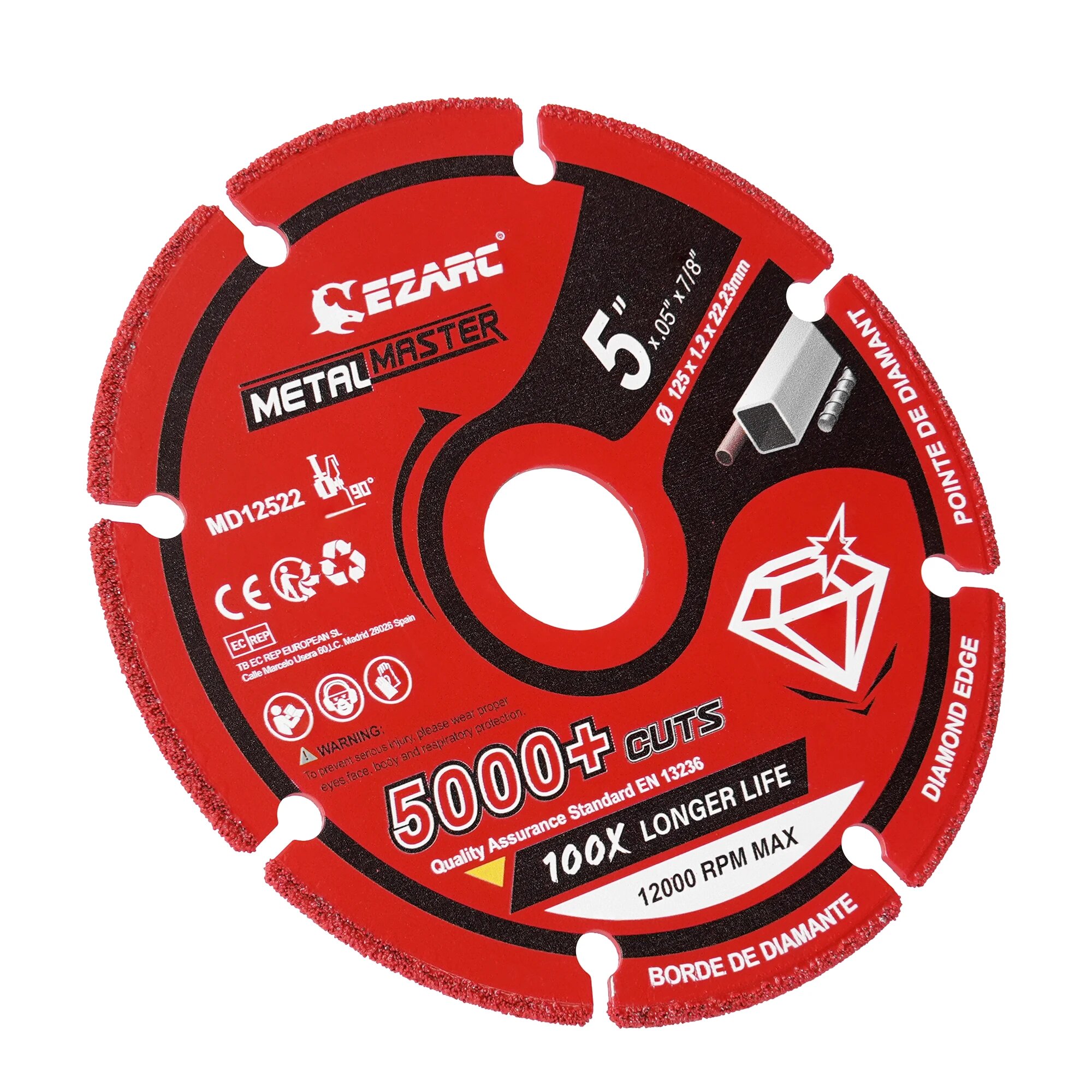 Алмазный диск EZARC MetalMaster 5" (125 мм) для металла