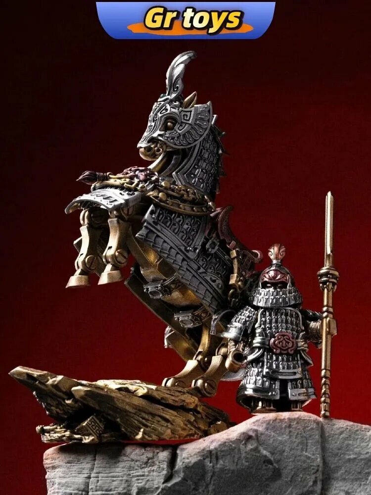 COPPERTIST.WU Магнитная броня боевого коня, делюкс-версия (боевой конь + броня + подставка). Фигурка отсутствует. Высота 7,5 см.