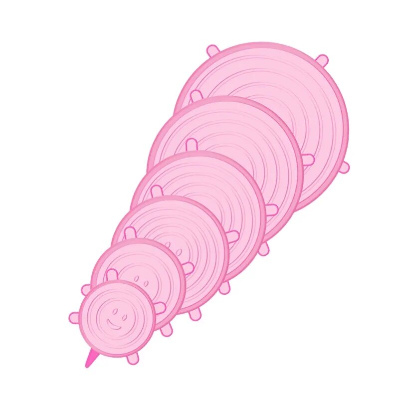 6/12 шт. Силиконовые крышки адаптируемые силиконовые крышки силиконовые крышки для еды универсальные растягивающиеся крышки для посуды для банок кухонные аксессуары крышки силикон кухня