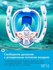 Полнолицевая маска для плавания S/M для снорклинга и подводной охоты с крепление...