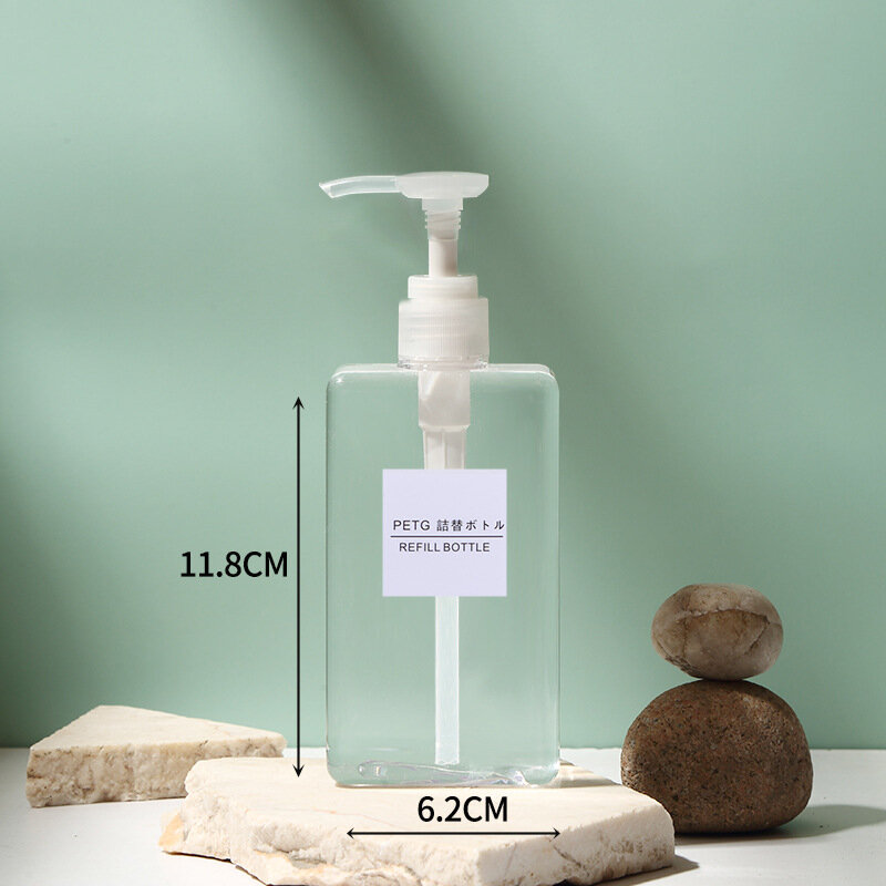 Флаконы для путешествий для дезинфицирующего средства для рук, геля для душа, шампуня, портативные креативные маленькие пустые бутылочки, бутылки с дозатором большой емкости, диспенсеры для лосьонов.