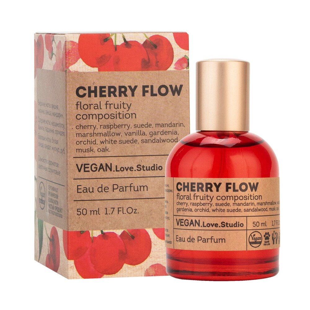 Парфюмерная вода женская цветочная VEGAN.Love.Studio Cherry Flow 50мл
