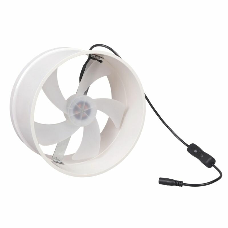 200 мм ПВХ канальный вентилятор 12V