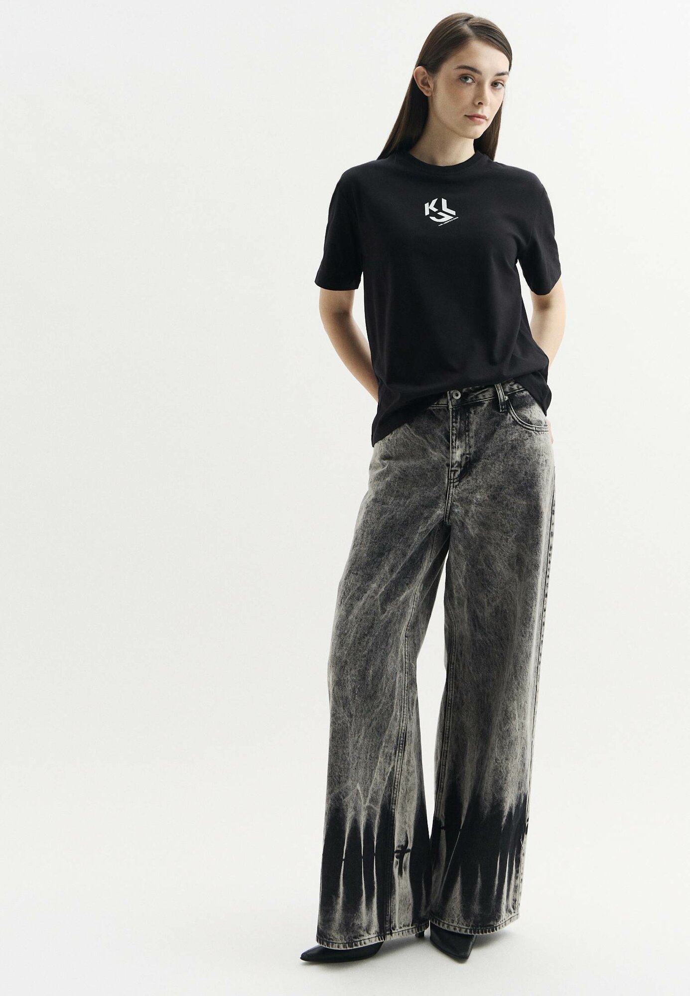 Футболка KARL LAGERFELD JEANS, 1 шт., размер S, черный — фото 1