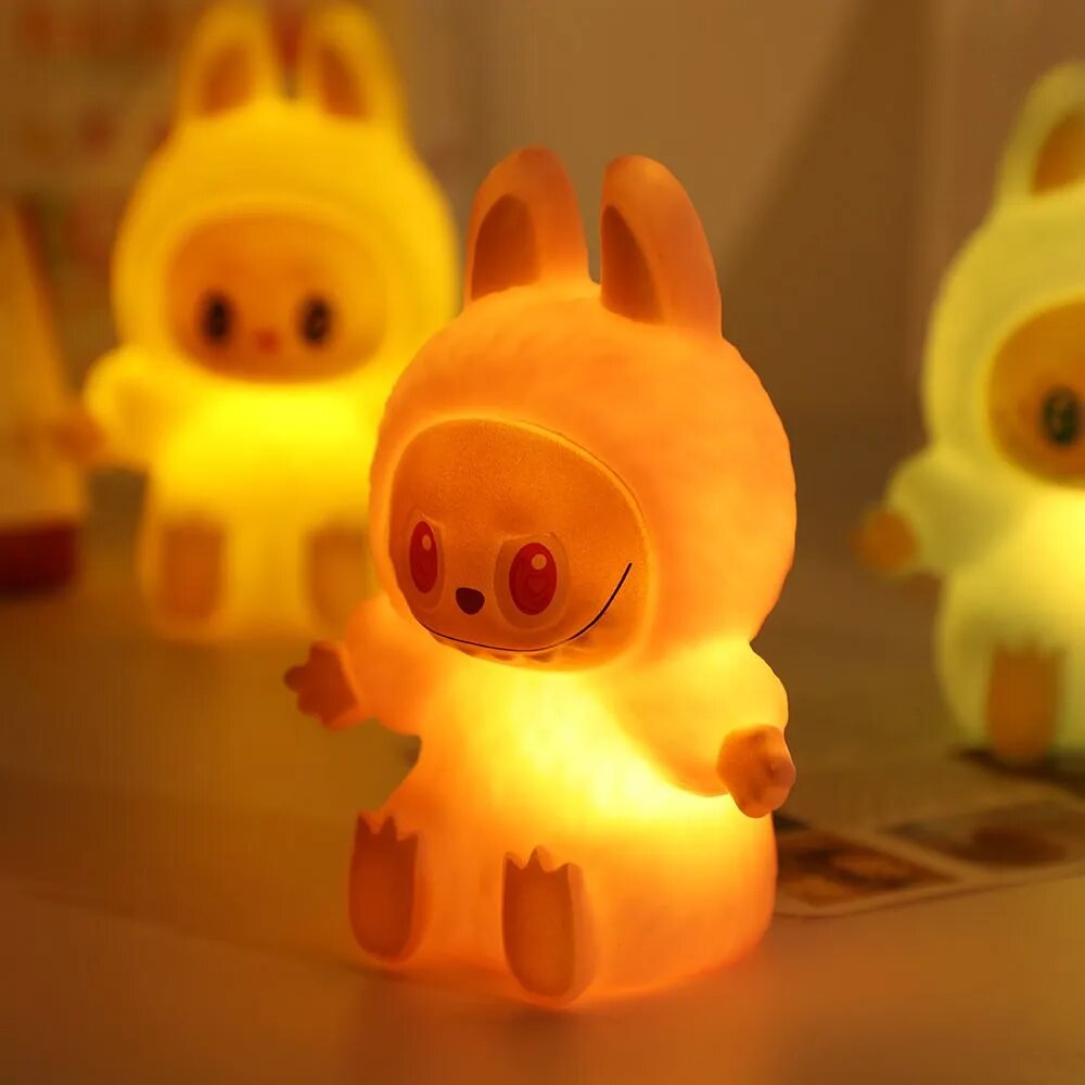 Cartoon La Bubu nightlight Ночник Милый мультяшный светильник для детской комнаты Теплый свет для защиты глаз Креативные предметы интерьера — фото 1