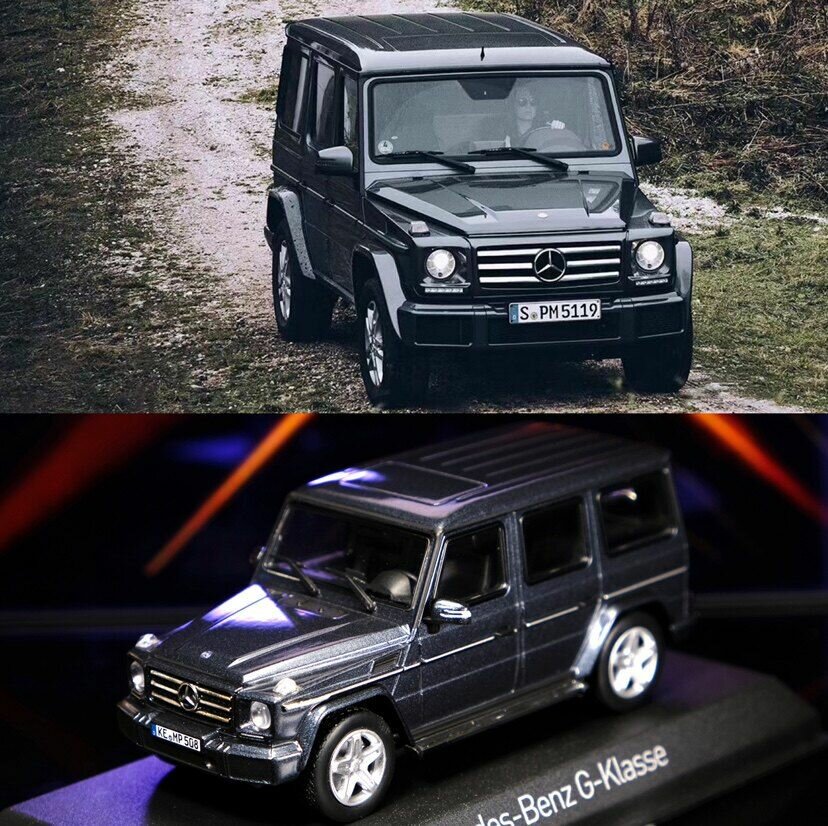 Norev Mercedes-Benz G-Class G500 V8 2015 Модель 1:43 W463 Facelift Grey Car Model