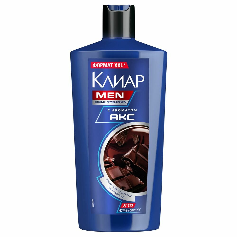 Клиар Шампунь для волос, мужской, Men, с ароматом Ахе, 650 мл