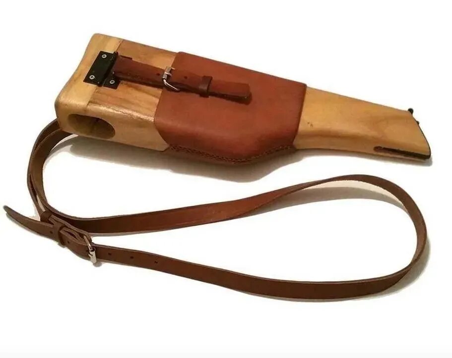 Деревянный кожаный чехол для Mauser C96 коричневого цвета, кобура для пистолета