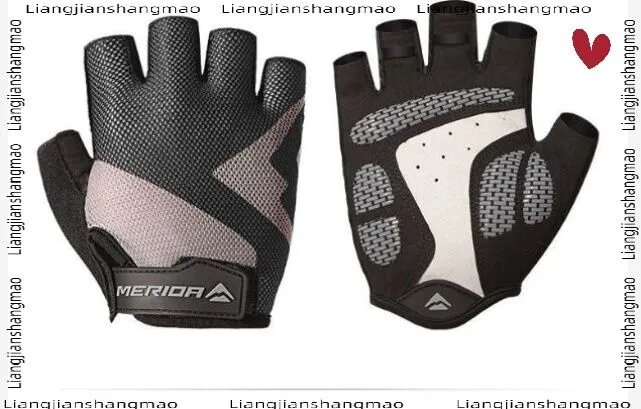 Велоперчатки MERIDA, размер: 0, мужские и женские, для велоспорта, черные, с защитой ладони