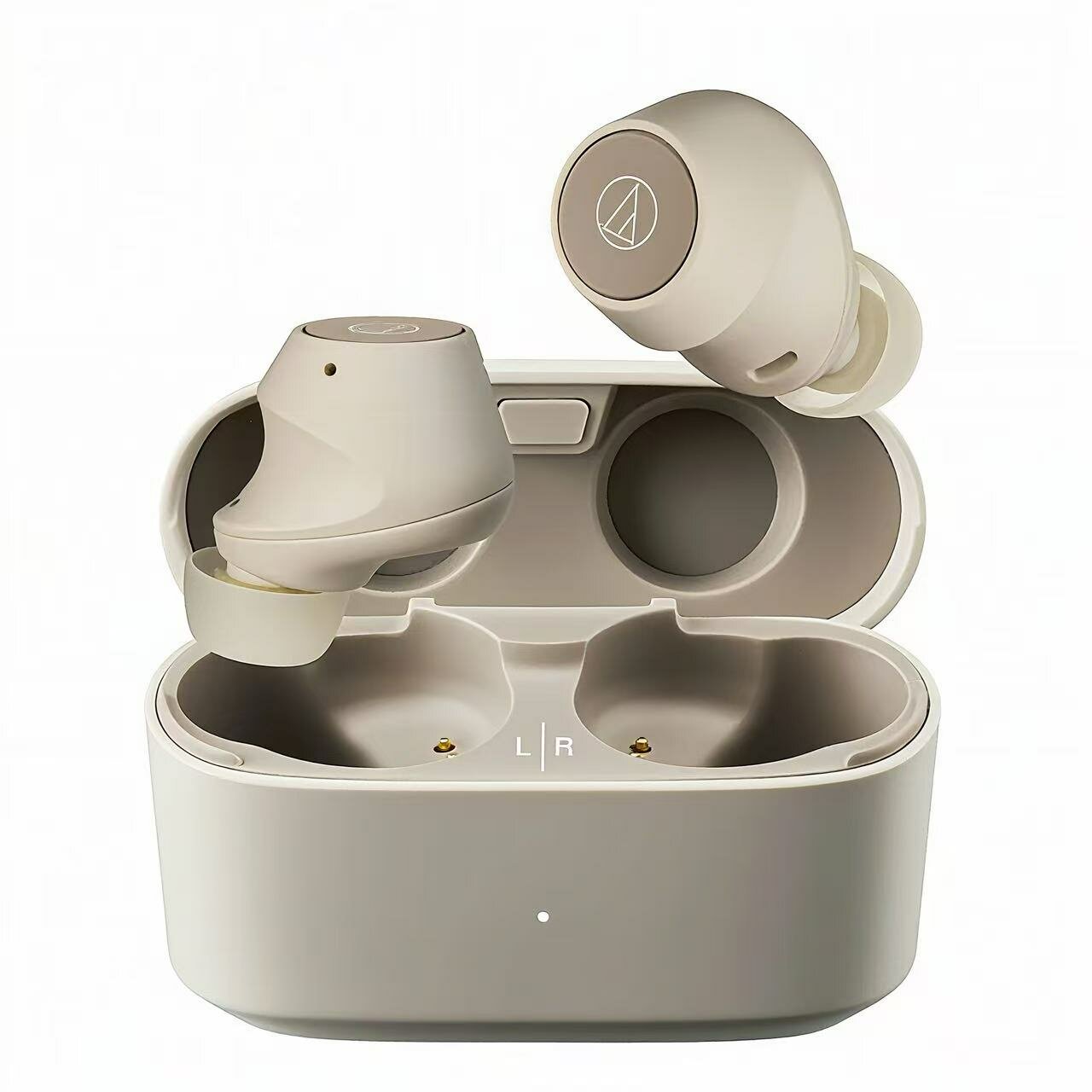 Беспроводные наушники Audio-technica ATH-CKS30TW+, бежевый (ATH-CKS30TW+ BG)